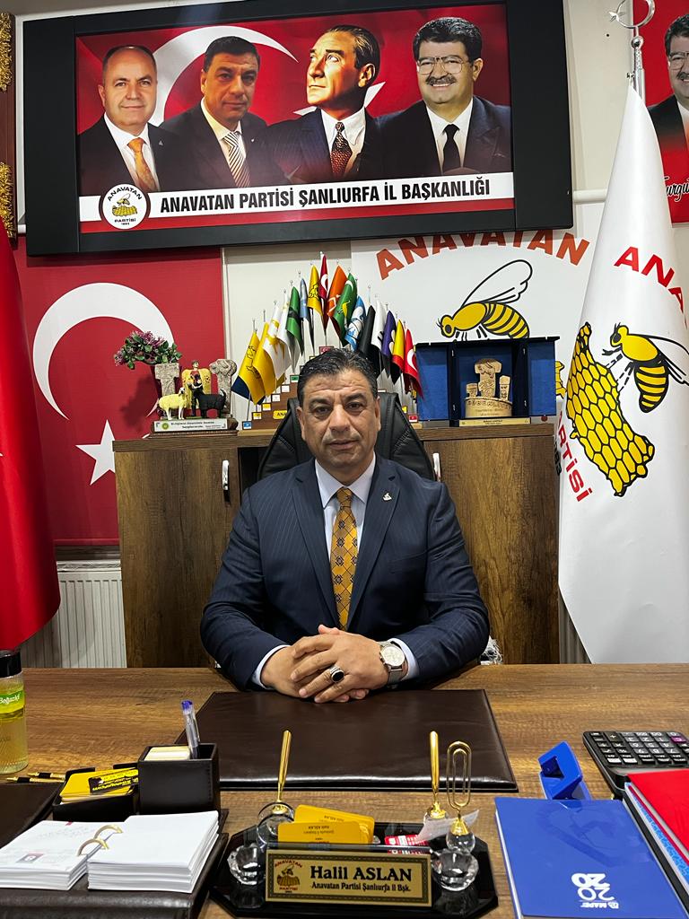 Anavatan Partisi il başkanı Halil Aslan Bayram mesajı | URFAENSONHABER